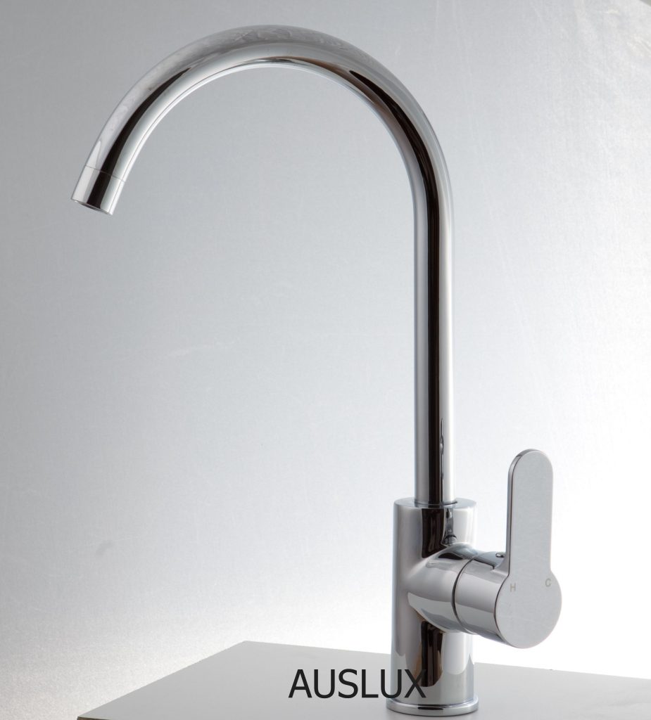 Buy Maya Round Spoon Shaped Handle Sink Mixer Online | AUSLux